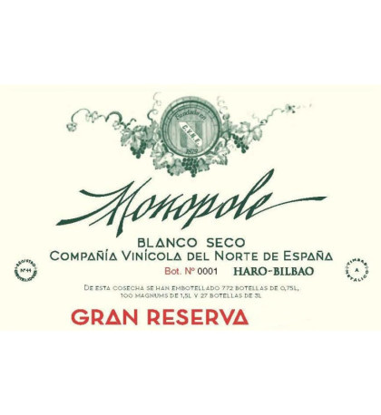 Cune Monopole Clasico Blanco Seco Gran Reserva 2015 - Shop Now